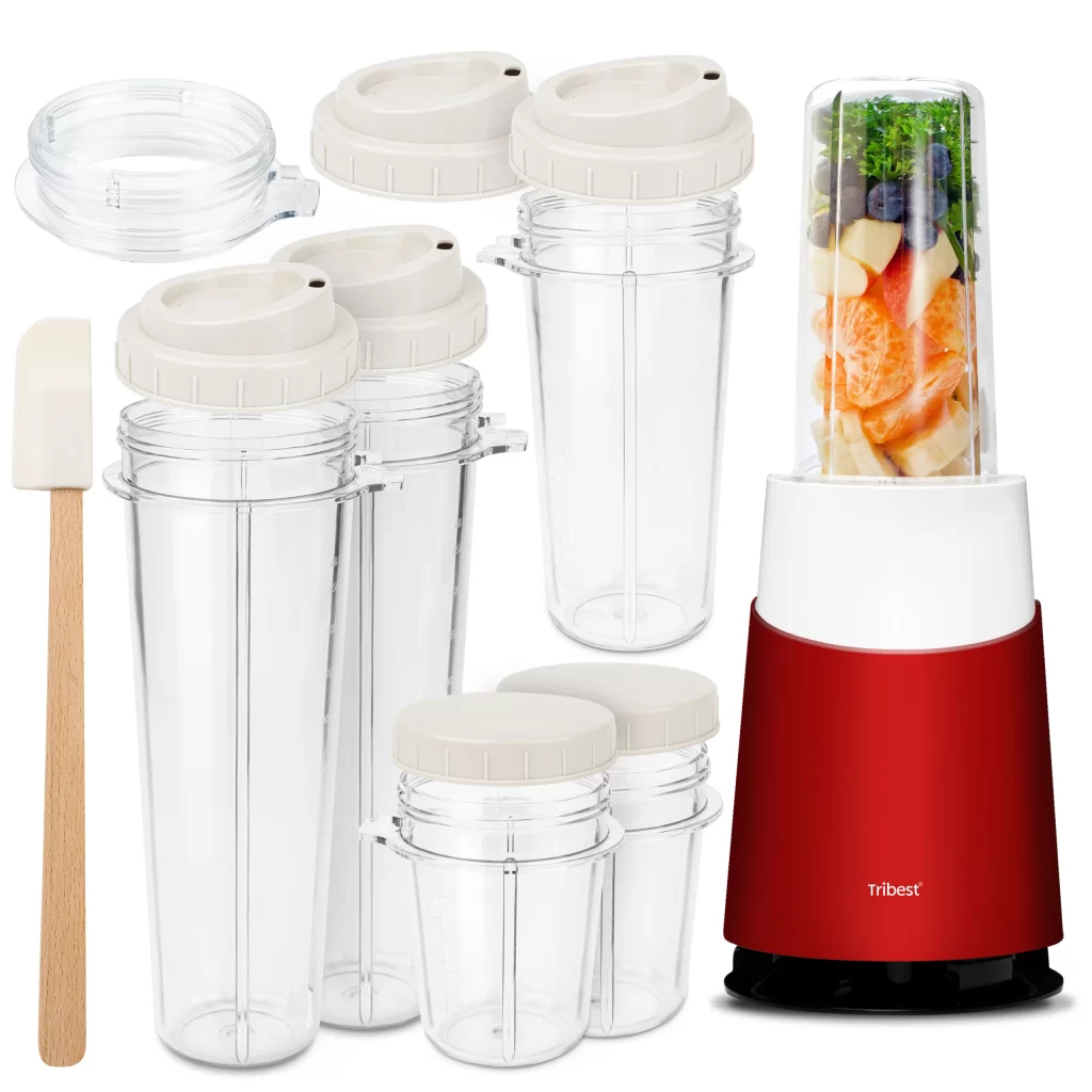 Tribest | Personal Blender | PB-420 | Rood | Set van 16 stuks | Familie ...